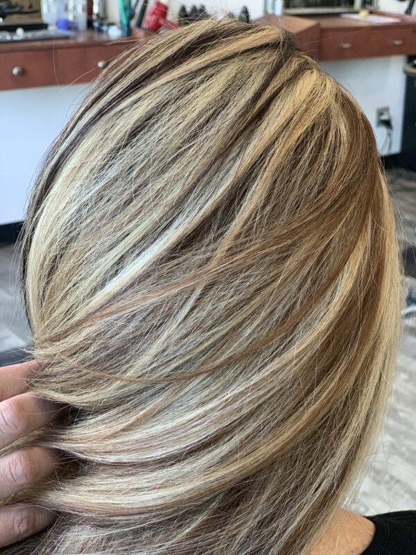 Multi-dimensional blonde highlights - Amici Style Salon Virginia Beach